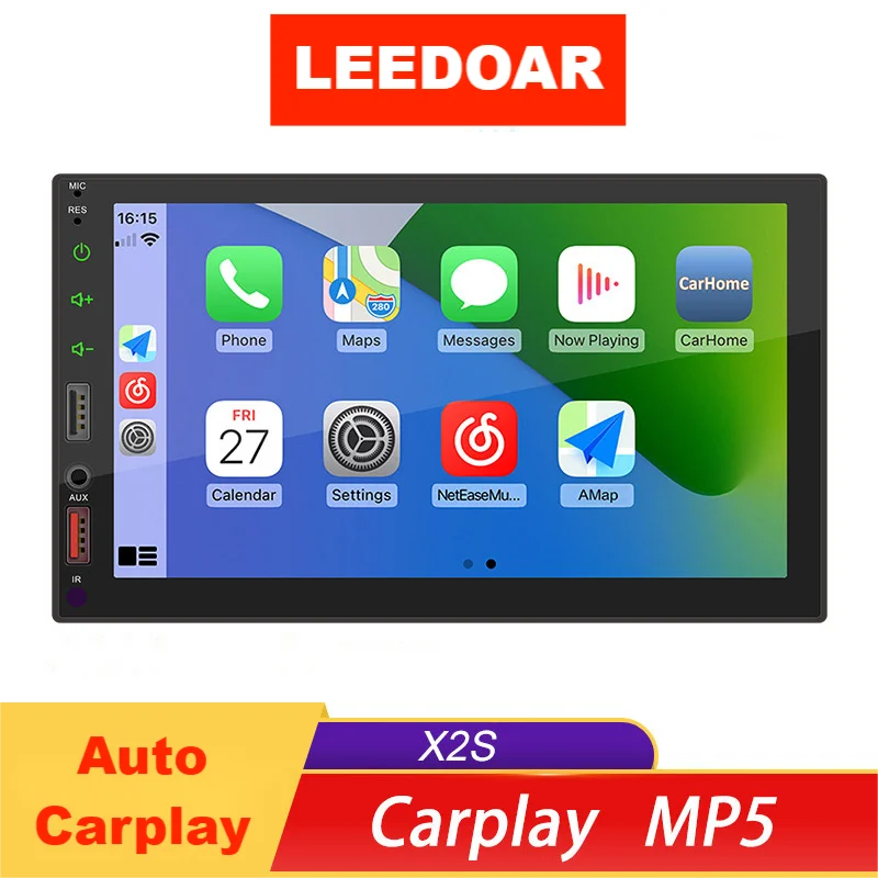 Reprodutor de rádio universal 2Din MP5, estéreo duplo Din Car, FM Auto, 7 Polegada Touch Screen ...