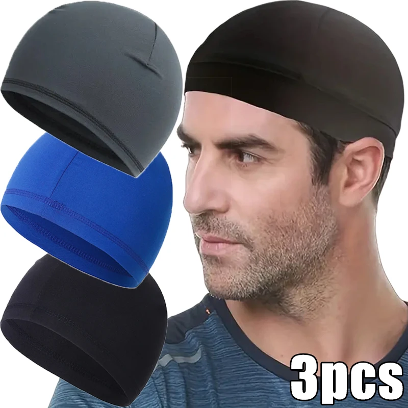 1-3pcs-Motorcycle-Helmet-Inner-Cap-Hat-Quick-Dry-Breathable-Hat-Racing ...