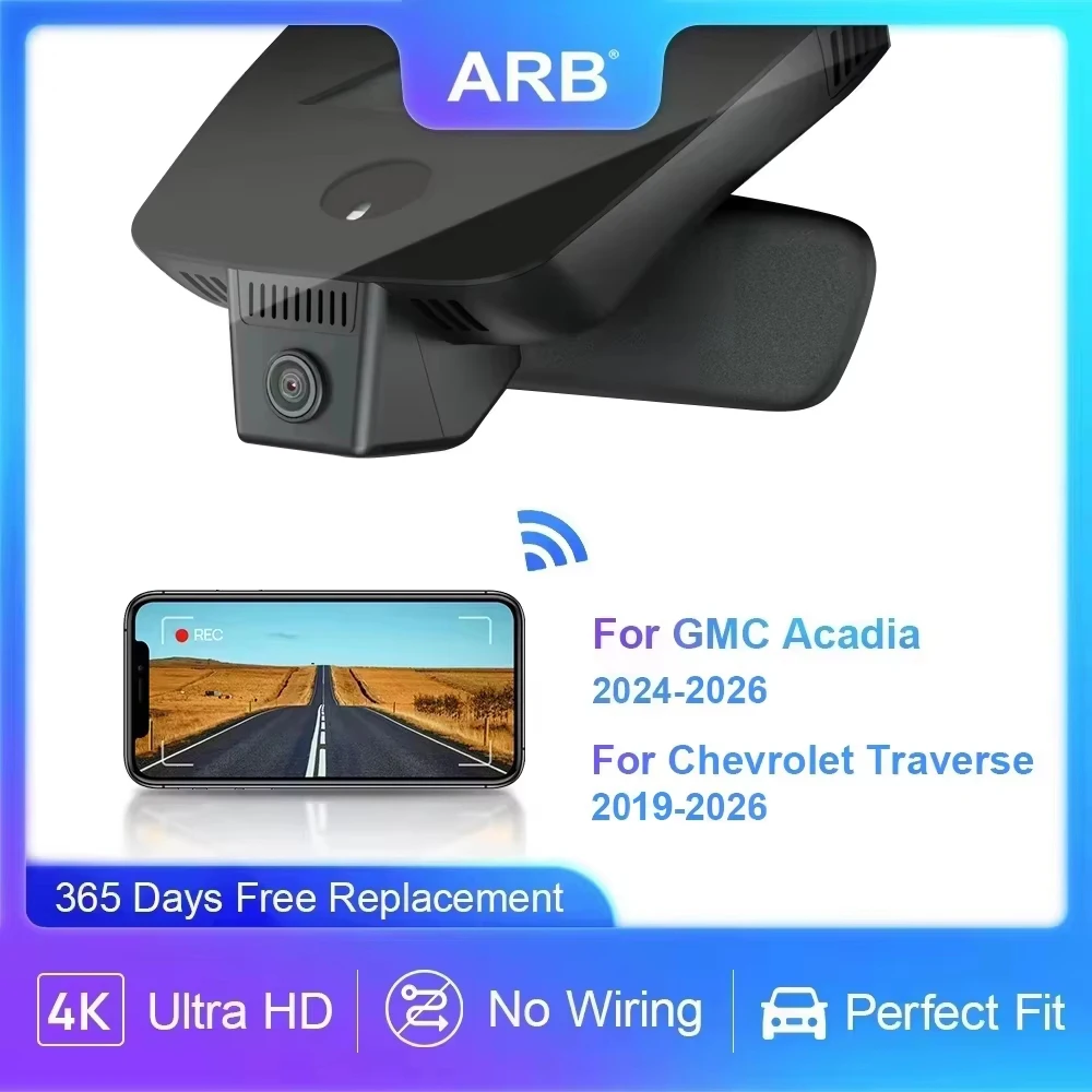 ARB 4K UHD Dash Camera for GMC Acadia 2024-2026, for Chevrolet Chevy ...