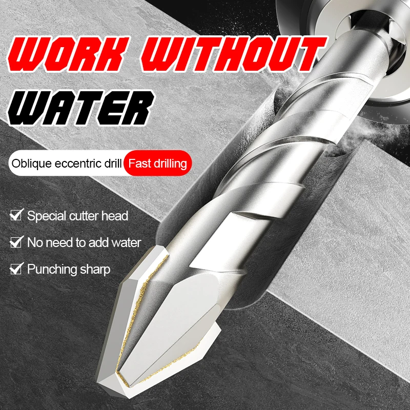 LIDAO 1/10pcs Tile Drilling Drill Shank 6.35mm Glass Cement Metal ...