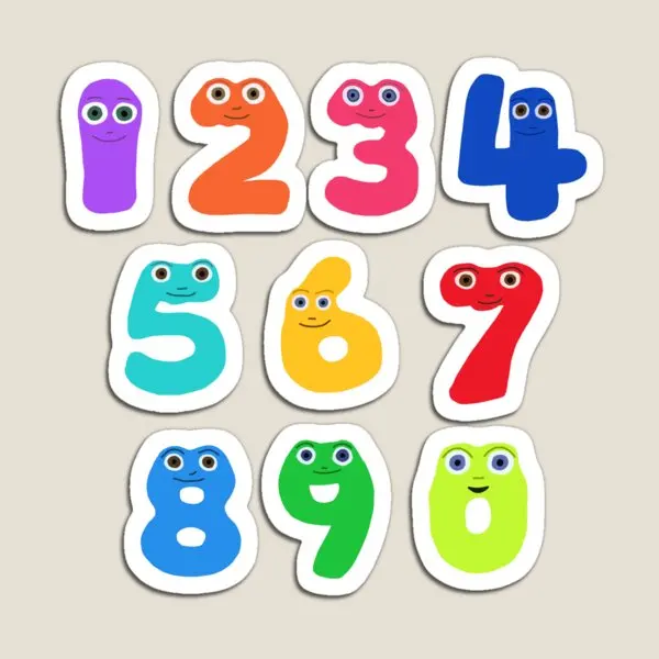 Cbeebies Numberjacks Artwork Magnet Magnetic Cute Refrigerator Baby ...