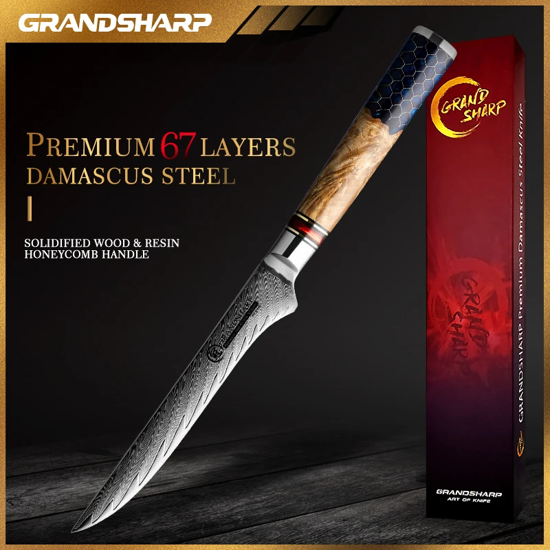 Grandsharp-5-5-Inch-Boning-Knife-67-Layers-Damascus-Steel-Kitchen-Chef ...