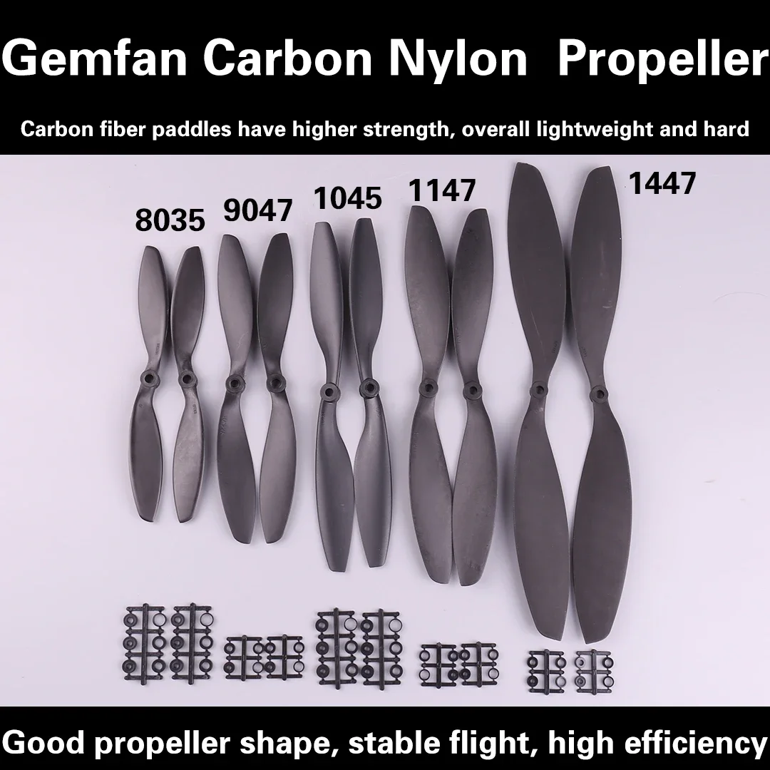 Gemfan-Carbon-Nylon-Propeller-CW-CCW-Props-8038-8045-9047-1038-1045 ...