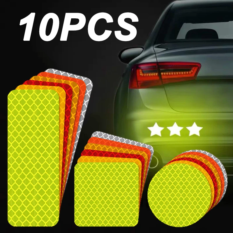 10Pcs-Kleurrijke-Auto-Bumper-Reflecterende-Stickers-Veilige ...