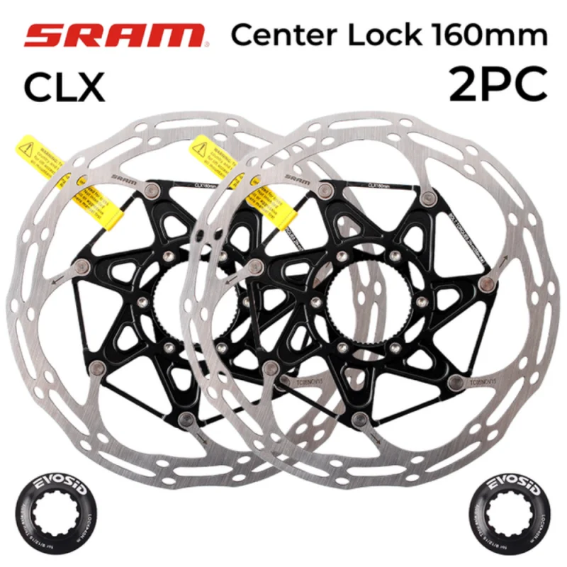 Sram 센터라인 Clx 디스크 브레이크 로터 160mm 센터락 디스크 로터 6 볼트 산악 로드 바이크 냉각 브레이크