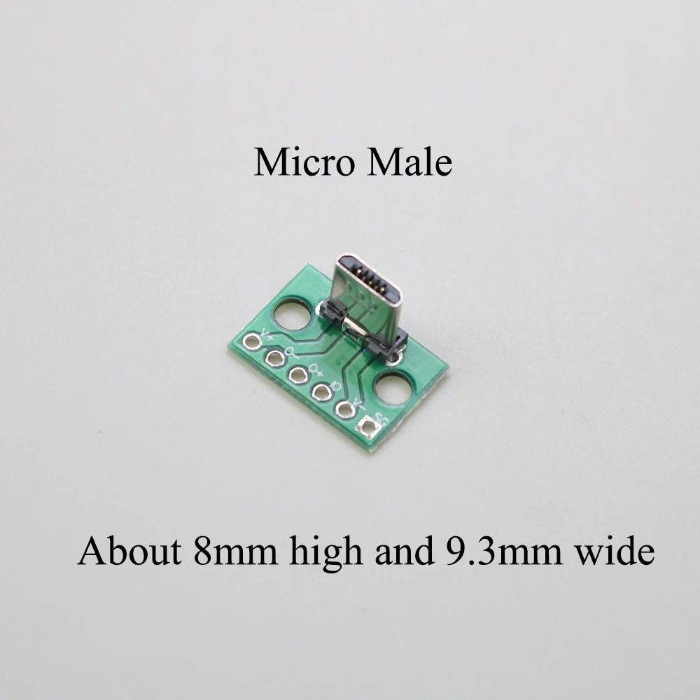 1pc-Vertical-USB-Micro-USB-2-0-Male-lengthen-Head-Connector-PCB ...