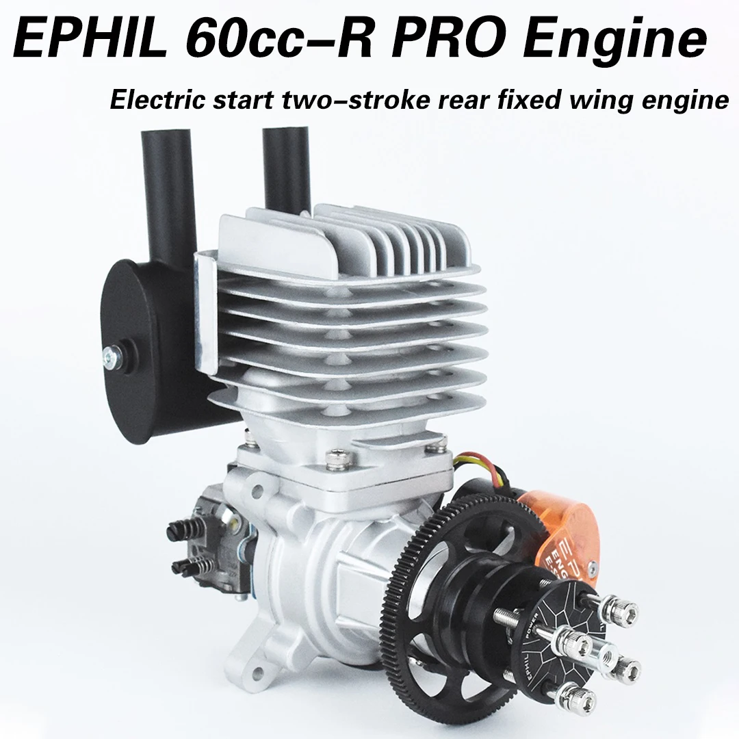 EPHIL 60cc-R PRO Model Airplane Engine With Electric Start, Two-Stroke ...