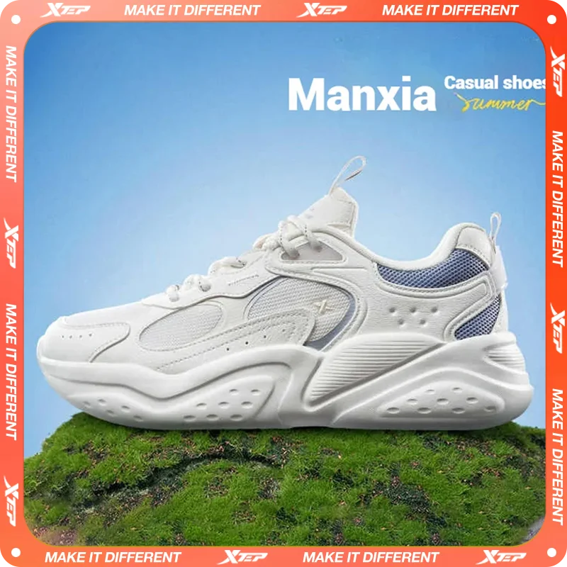 Xtep Casual Shoes for Women 2025 Summer Lightweight Breathable Mesh ...