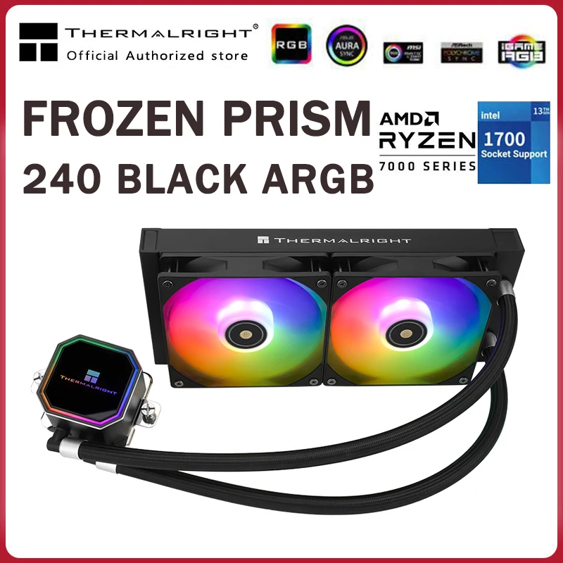 Thermalright-Frozen-Prism-240-Black-ARGB-Water-Cooling-Radiator-5V-CPU ...