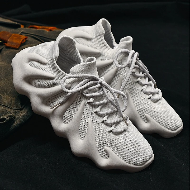 Breathable Mesh Octopus Shoes Fly Woven Couple Sneakers Coconut Shoe ...