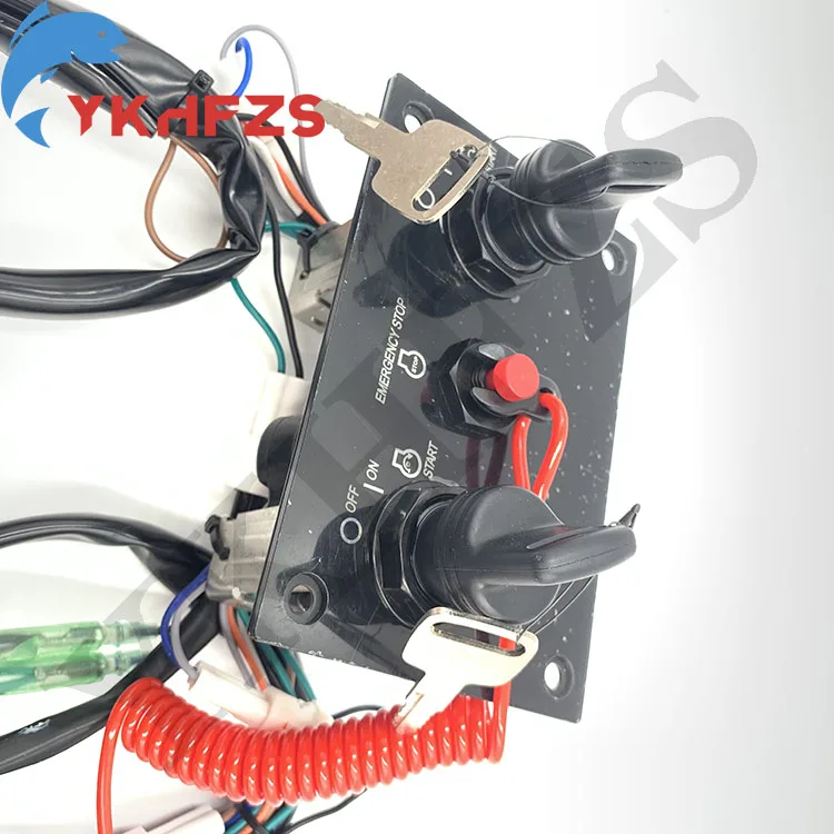 For-SUZUKI-37100-96J14-Outboard-Dual-Ignition-Key-Switch-Panel-Assembly ...