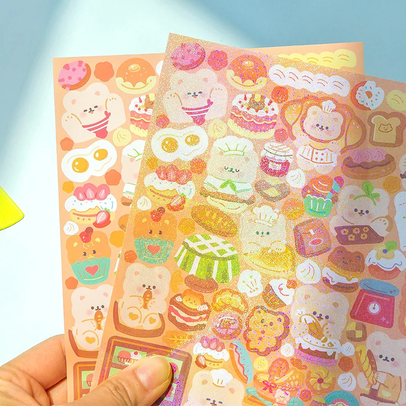 MOHAMM 2 Sheets Cartoon Colorful Cute Decorative Guka Stickers for ...