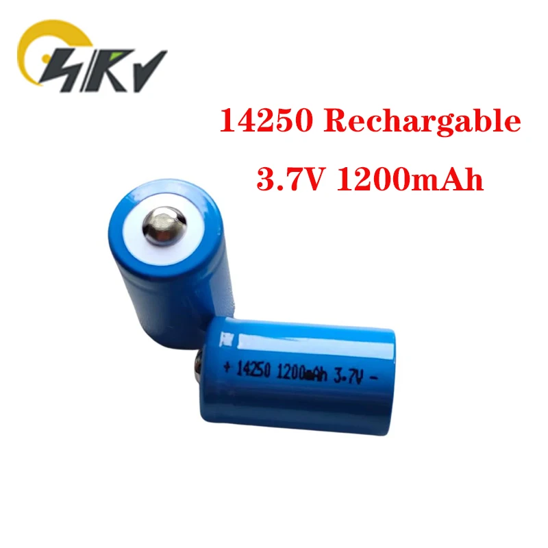 14250 Rechargeable Battery 14250 Lithium Battery 3.7v Pointed laser ...