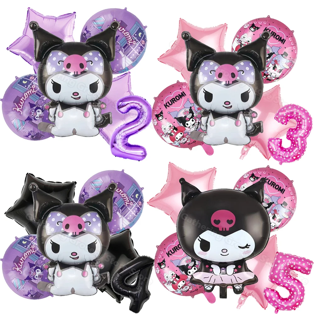 1Set-Kuromi-Ballon-Set-Party-Supplies-18in-Round-Star-32in-Number-1-9 ...