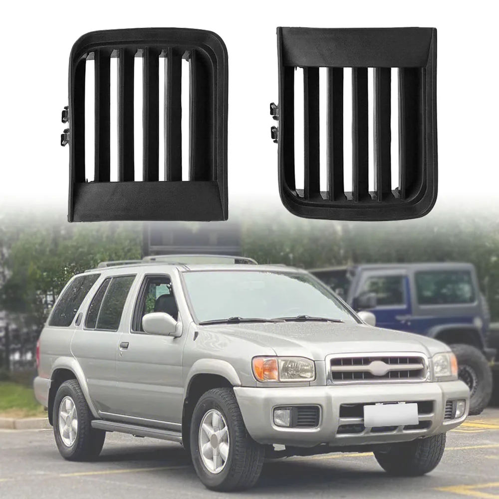 1-Pair-Front-Bumper-Fog-Light-Grille-Cover-for-Pathfinder-R50-1999-2004 ...