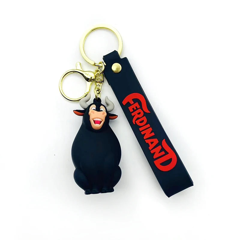 New-Ferdinand-Keychains-Disney-Cartoon-Keyring-Bull-Figure-Doll-Pendant ...