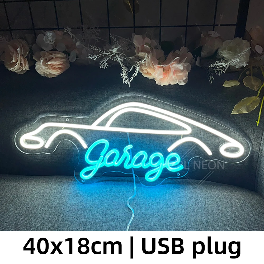 Garage Neon Light Sign Car Auto Repair Shop Workshop Man Cave Room ...