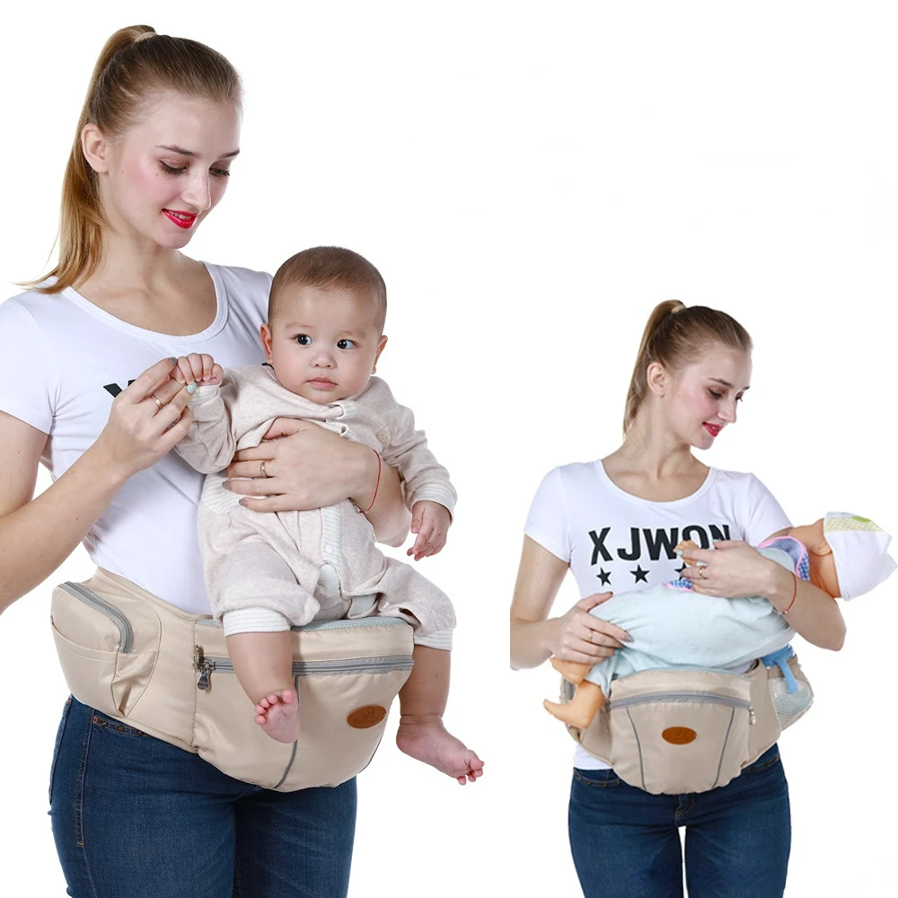 Portable Baby Carrier Breathable Material Soft Waist Belt Stool Walkers Sling Hold Hipseat Pouch ...
