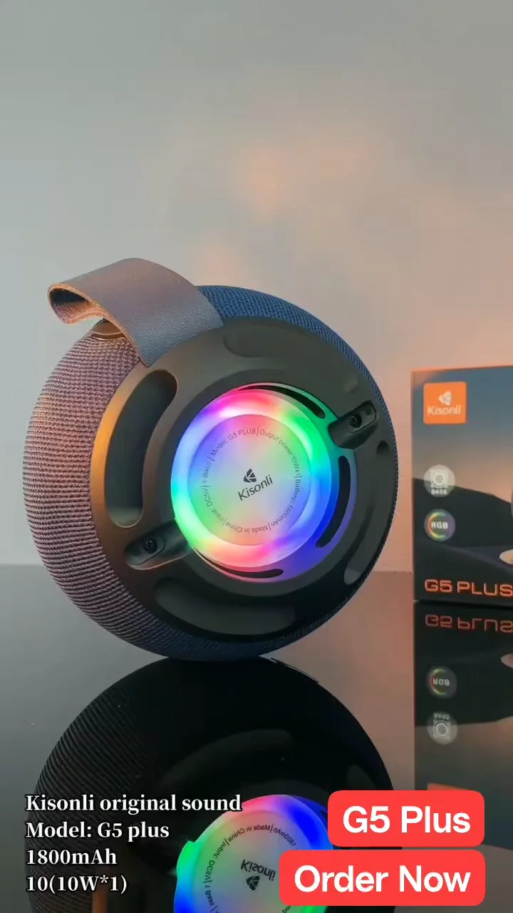 Kisonli G5 PLUS 8W Portable Quality Speaker with TWS Pairing | Splash ...