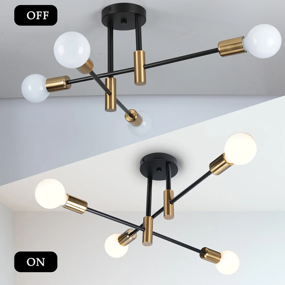 Chandeliers Retro Lighting Fixture Decoration Light Lustre Hanging ...