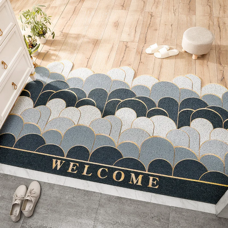 Stair Hallway Non-Slip Entrance Doormats Pvc Welcome Pastoral Carpets ...