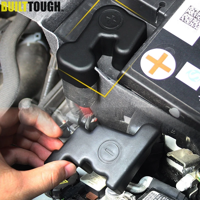 2PC-Set-Battery-Terminal-Tray-Trim-Cover-Cap-For-VW-Tiguan-Touran-MK2 ...