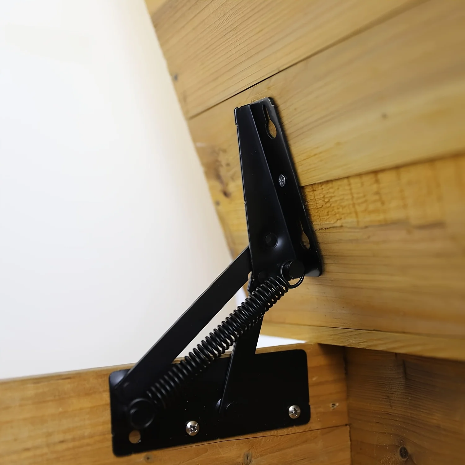 80 Degree Foldable Lifting Bracket with Spring Hinge Metal Bench Seat ...