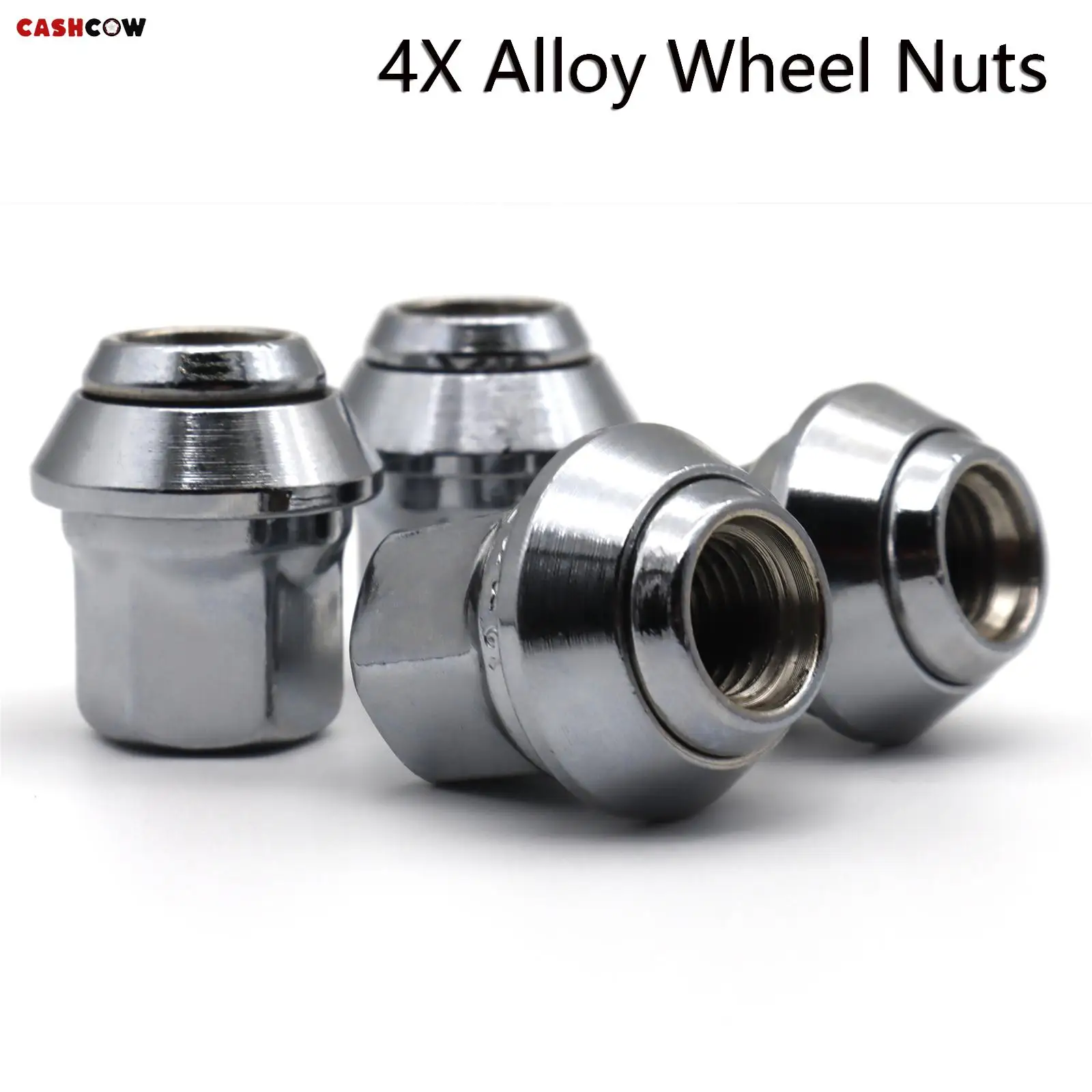 4pcs Car Alloy Wheel Nuts M12× 1.5 19mm Hex For Ford B-Max Fiesta Focus ...