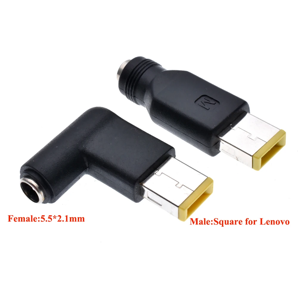DC-Power-Adapter-5-5x2-1mm-Female-to-Square-Plug-Computer-Power-Supply ...