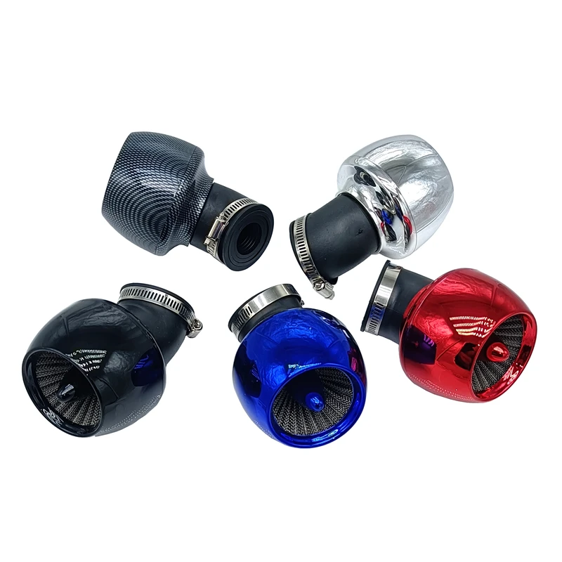 28mm-48mm-Angled-Motorcycle-Air-Filters-Intake-Cleaner-Scooter-Moped ...