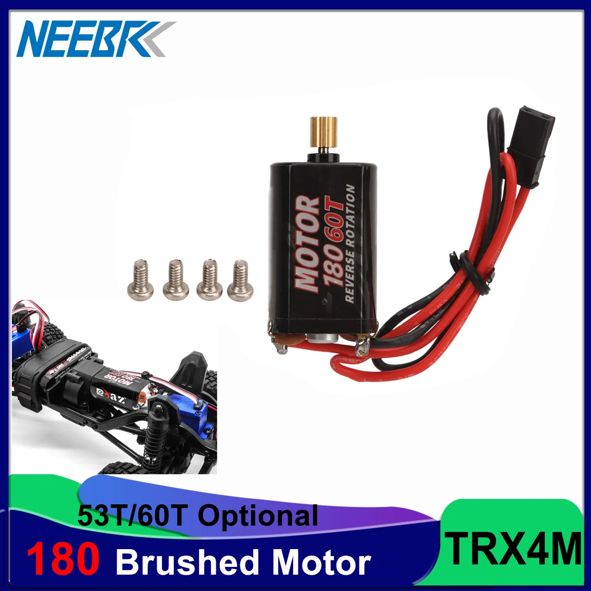 DSPOWER-180-Brushed-Motor-53T-60T-with-11T-Pinion-Motor-Gear-for-TRX4M ...