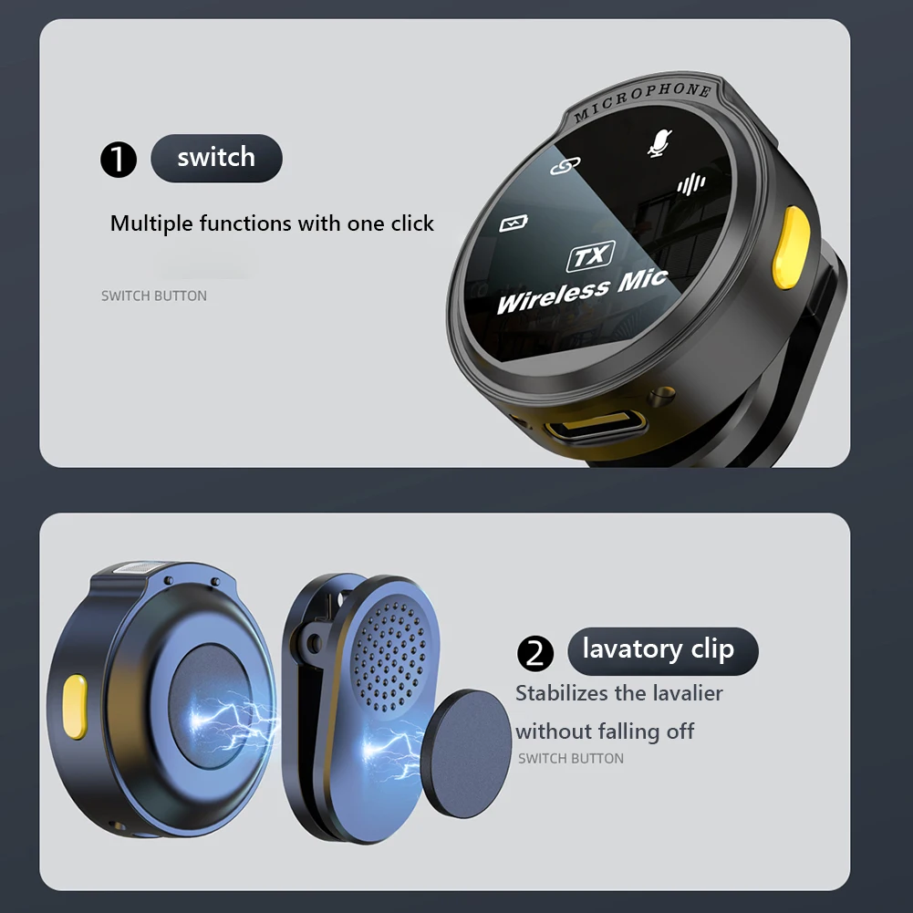 Shop Generic Wireless Lapel Mic USB-C /for iOS Interface Lavalier Mic ...