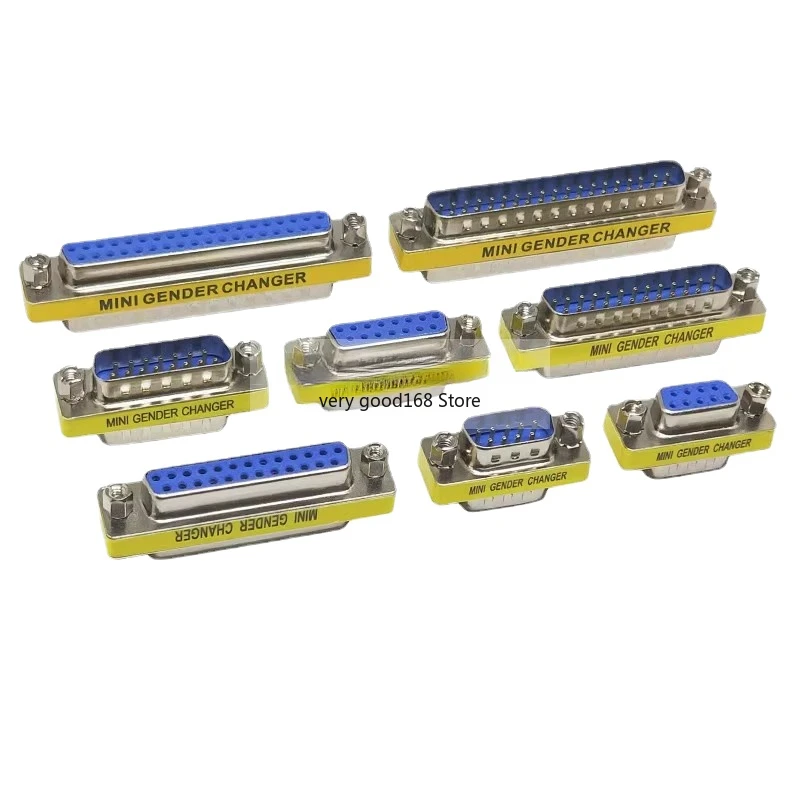 2Pcs-MINI-Gender-Changer-Adapter-RS232-DB9-DB15-DB25-DB37-Com-D-Sub-to ...