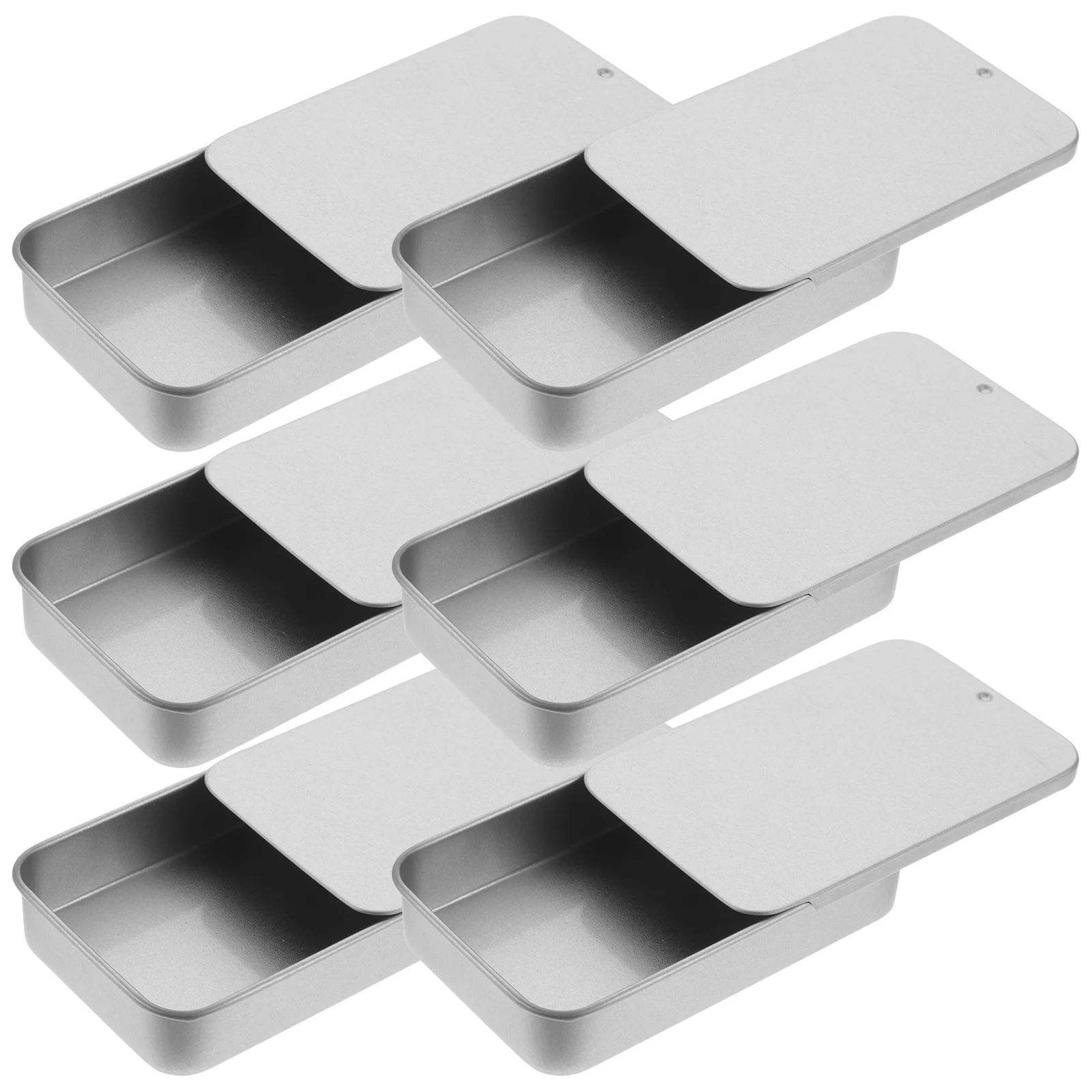 6-Pcs-Container-with-Lid-Empty-Hinged-Tin-Slide-Box-Small-Containers ...