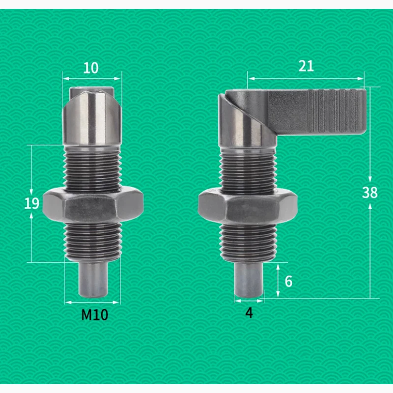 Carbon-steel-handle-L-shaped-knob-rotary-plunger-positioning-post-stop ...