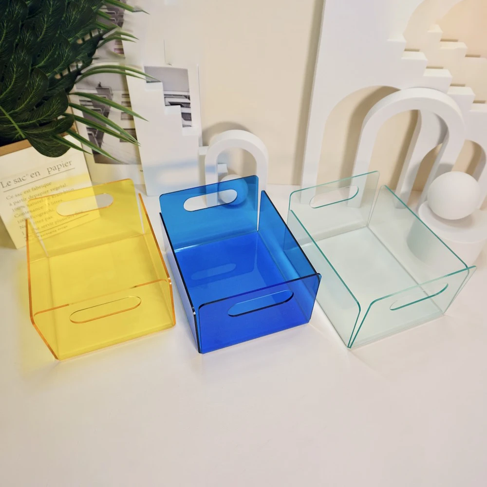 Color-Acrylic-Cosmetic-Bins-Vanity-Storage-Tray-for-Fridge-Organizer ...