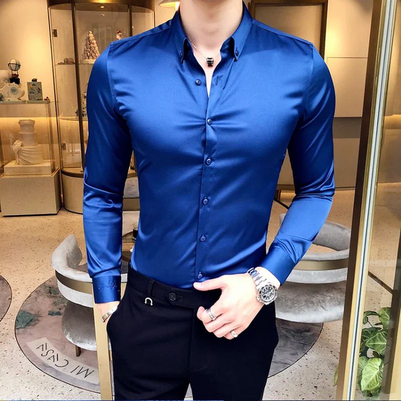 Royal Blue Color Formal Shirt
