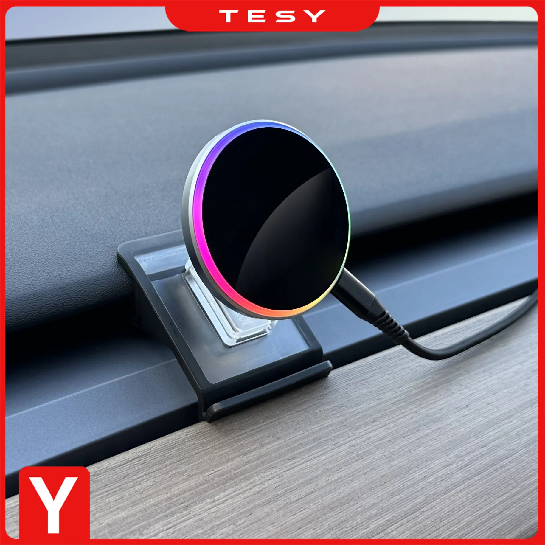 For-Tesla-Model-Y-Magnetic-Car-Phone-Holder-Adjustable-Bracket ...