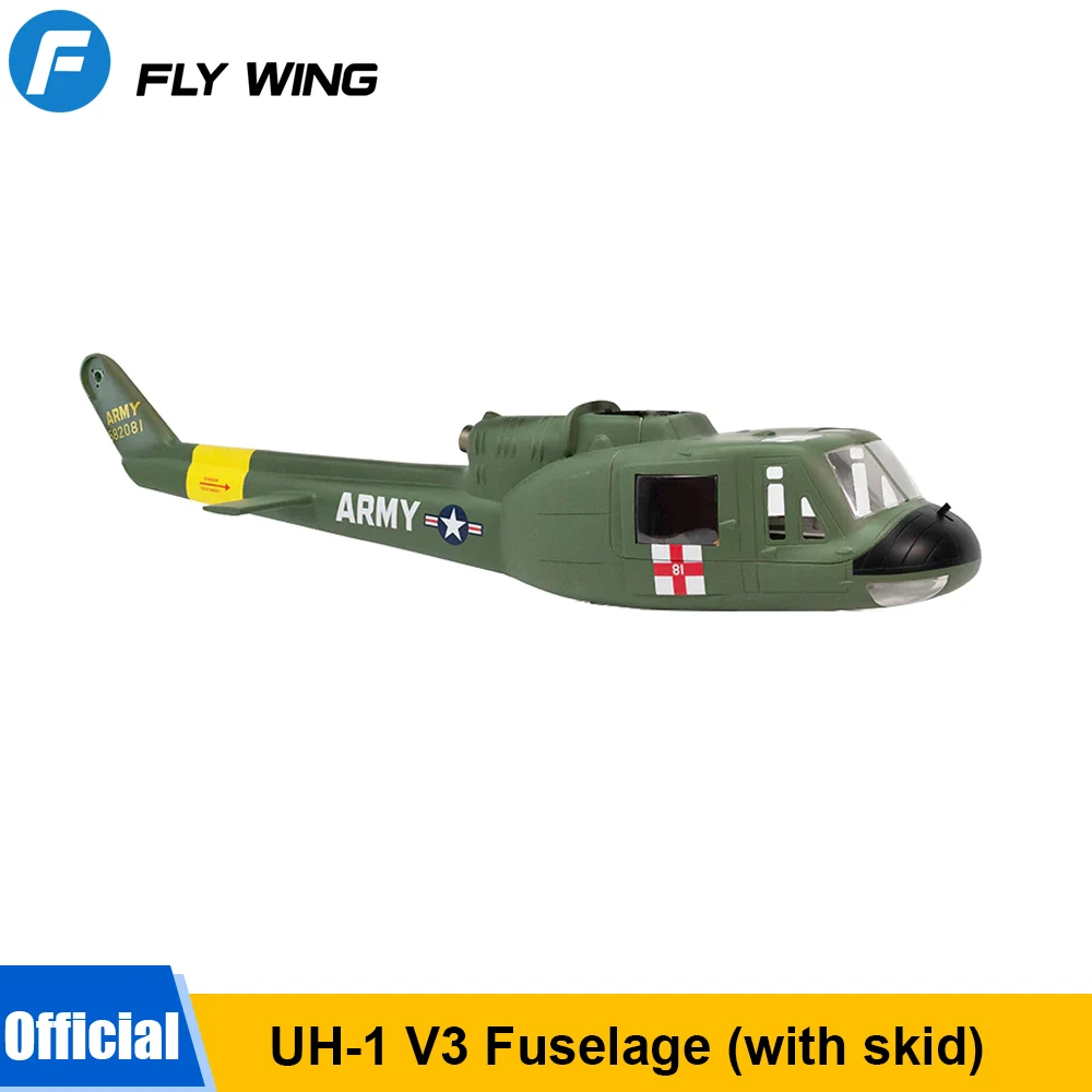 Flywing-UH-1-V3-Scale-RC-helicopter-Fuselage-UH1-Shell-Canopy-with ...