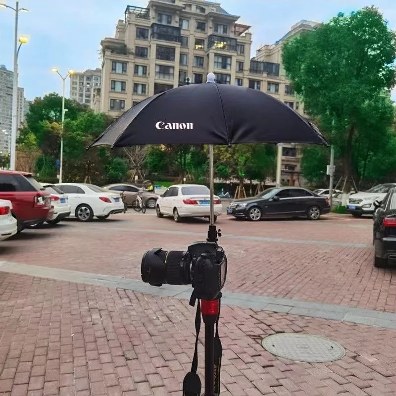 Waterproof-DSLR-Camera-Umbrella-Sunshade-Hot-Shoe-Ball-Head-Rainy ...