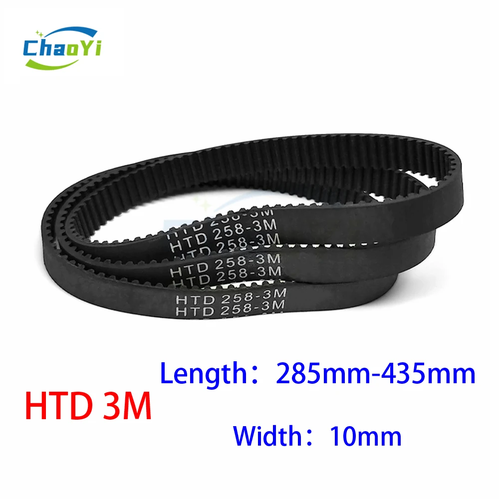 HTD 3M Rubber Timing Belt Width 10mm Length 285mm-435mm 3M Drive Belt ...