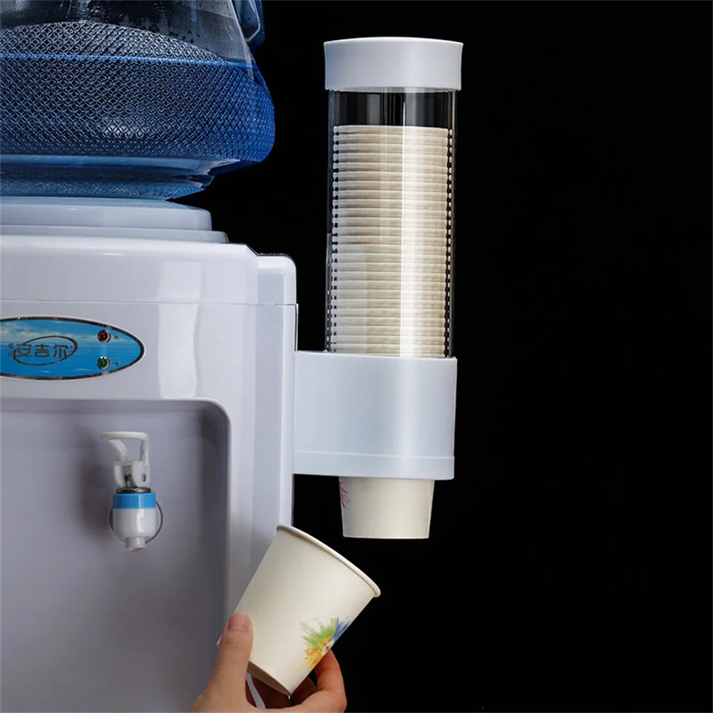Disposable-Paper-Cups-Dispenser-Wall-Mounted-Plastic-Water-Dispenser ...