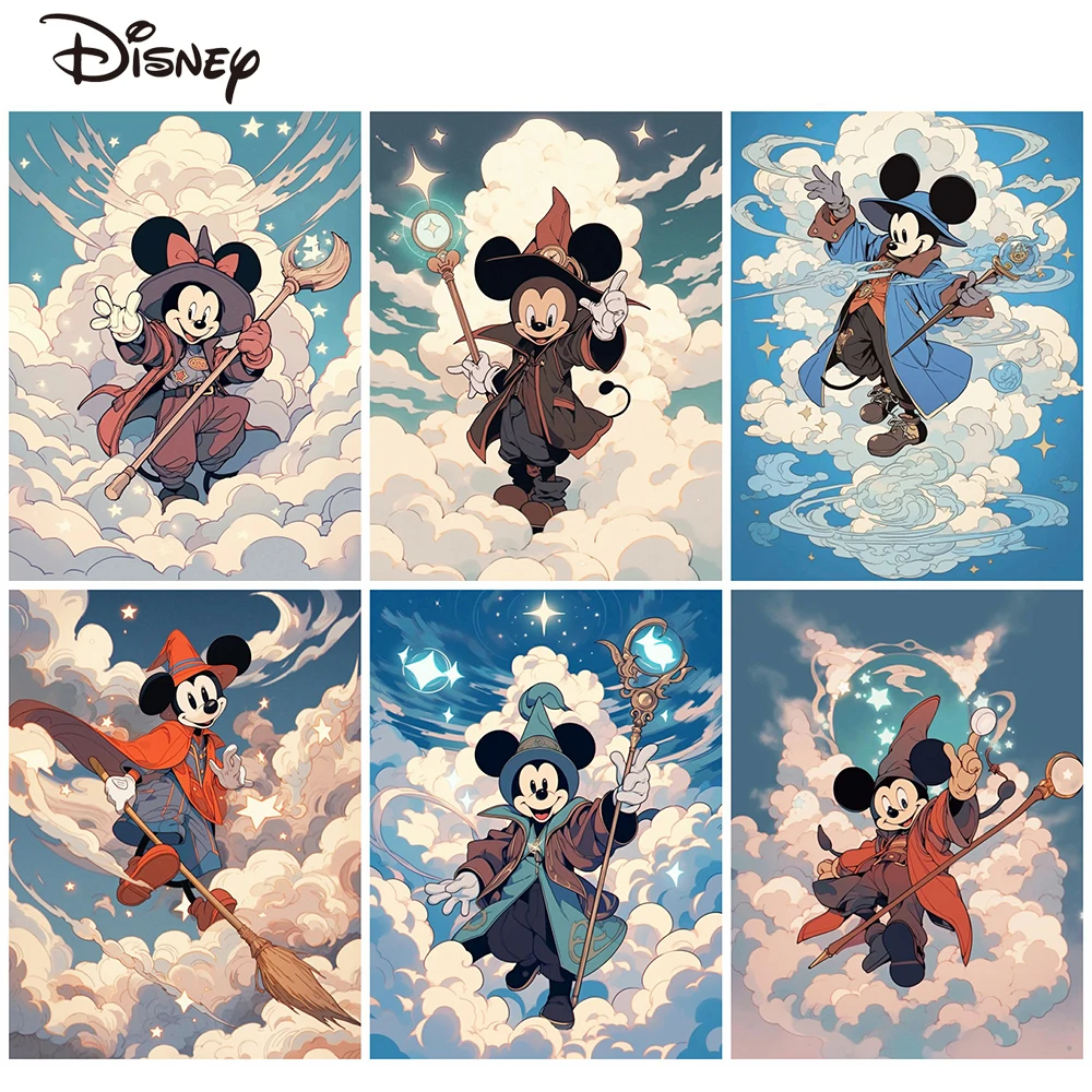 Disney-Oil-Painting-Mickey-Mouse-DIY-Painting-By-Number-Animal-Paint ...