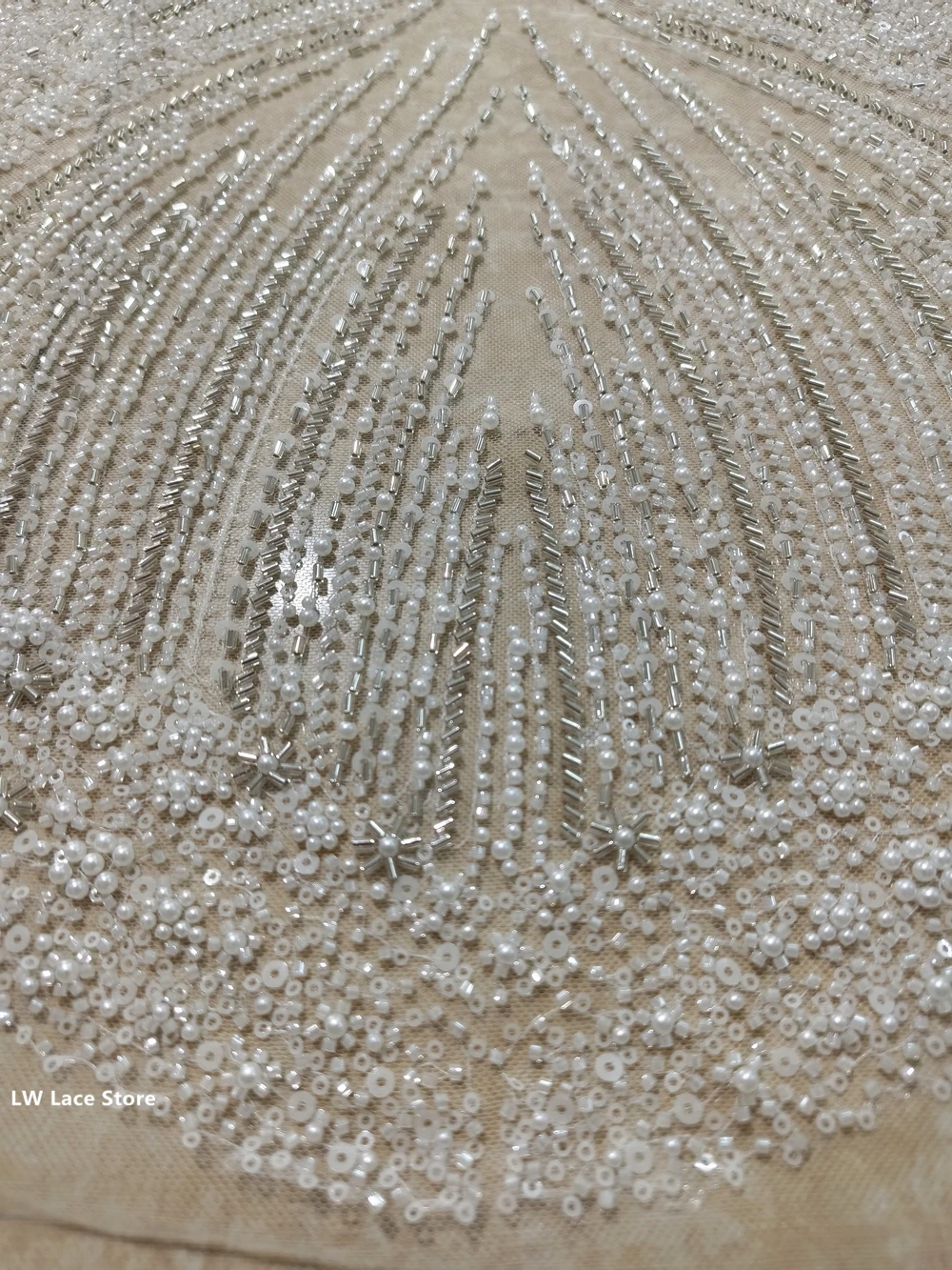 Luxury-Stones-Beads-Heavy-Beading-Lace-Fabric-Robe-Mariage-Femme ...