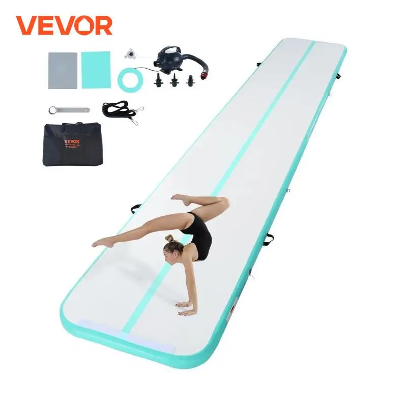VEVOR-Gymnastics-Air-Mat-4-inch-Thickness-Inflatable-Gymnastics ...