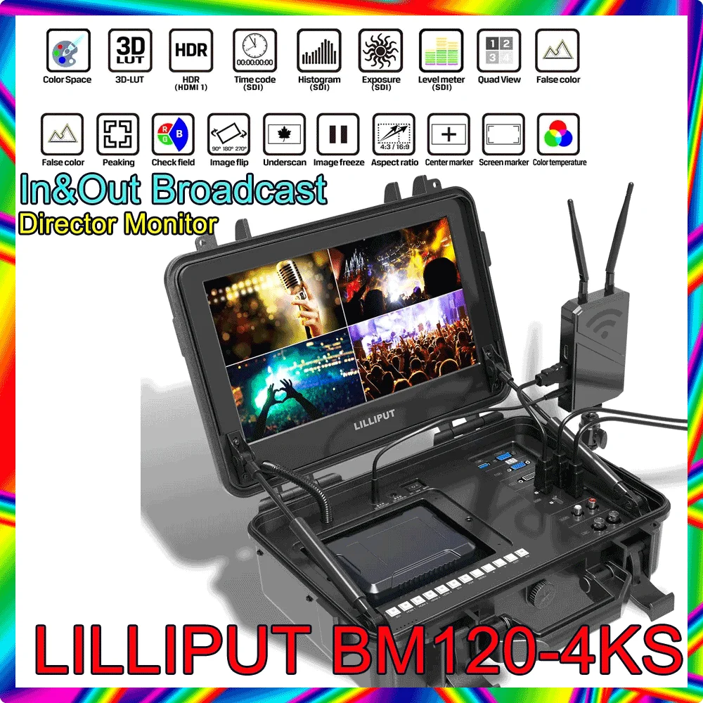 LILLIPUT-BM120-4KS-12-5-3840X2160-4X4K-HDMI-3G-SDI-In-Out-Broadcast ...