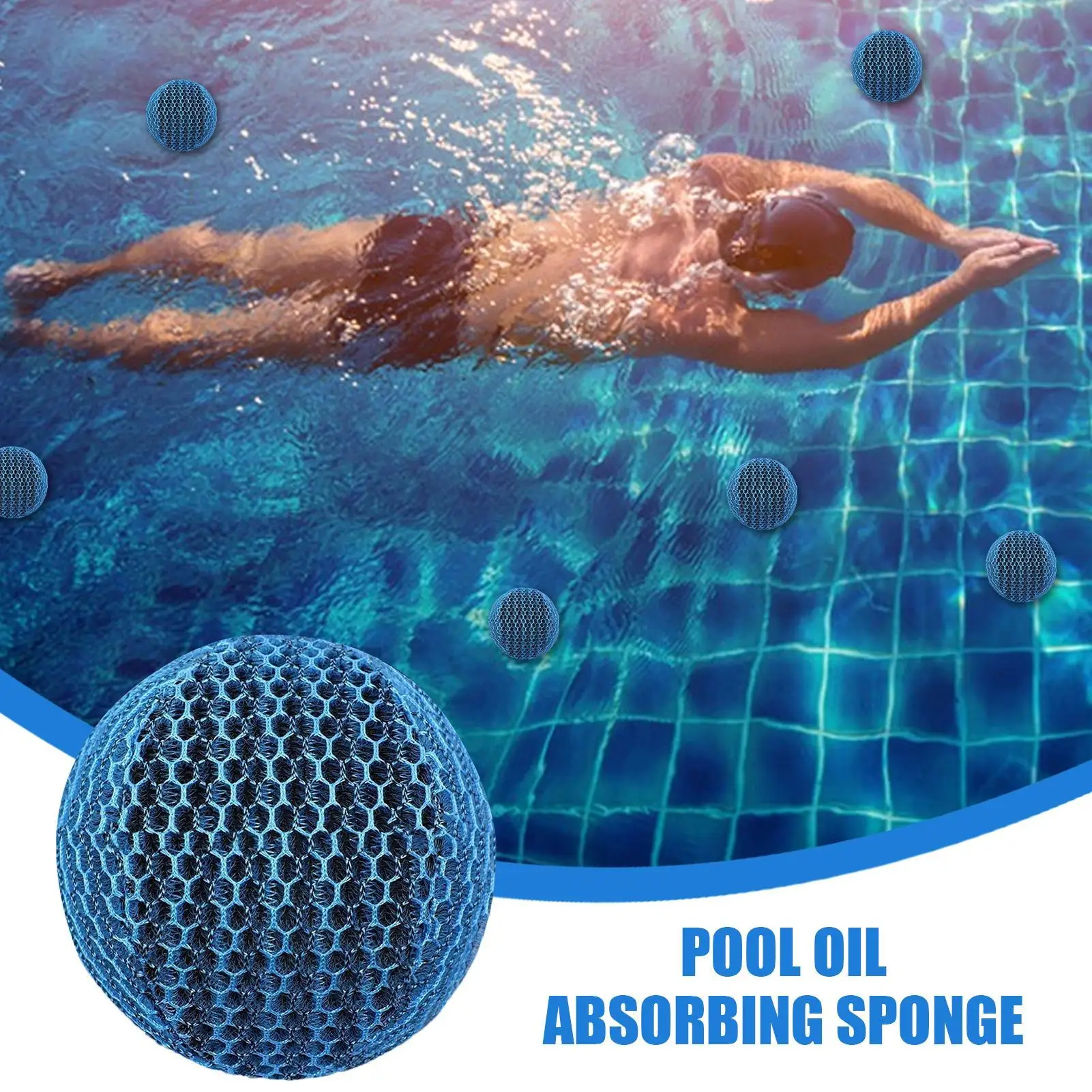 Hot Tub Scum Absorber Oil Absorbing Sponge Skimmer Balls Reusable Spa ...