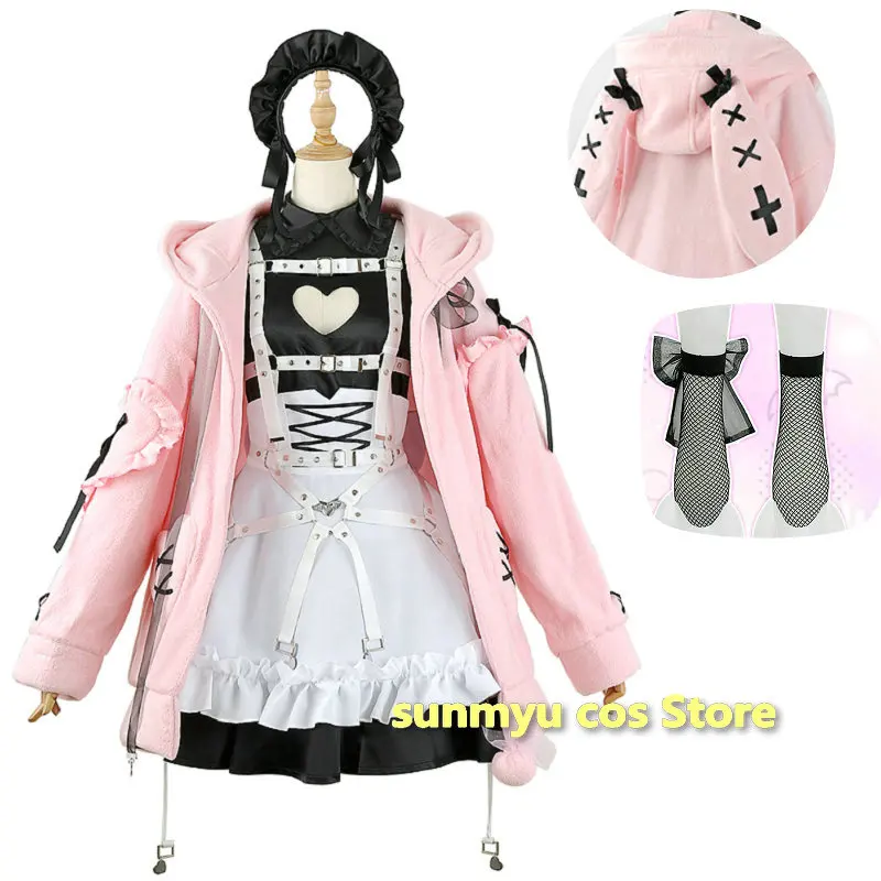 VTuber Makaino Ririmu Cosplay Costume NIJISANJI Vtuber Youtuber Cosplay Makaino Ririmu