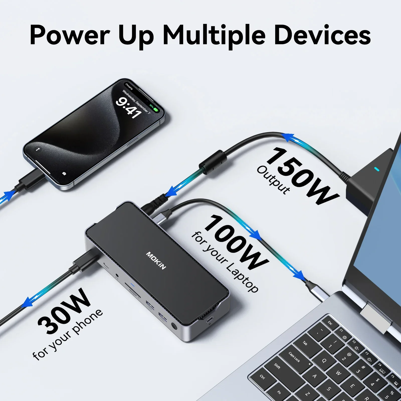 MOKiN USB C Док-станция для ноутбука MacBook Lenovo 3, мониторы 8K ...