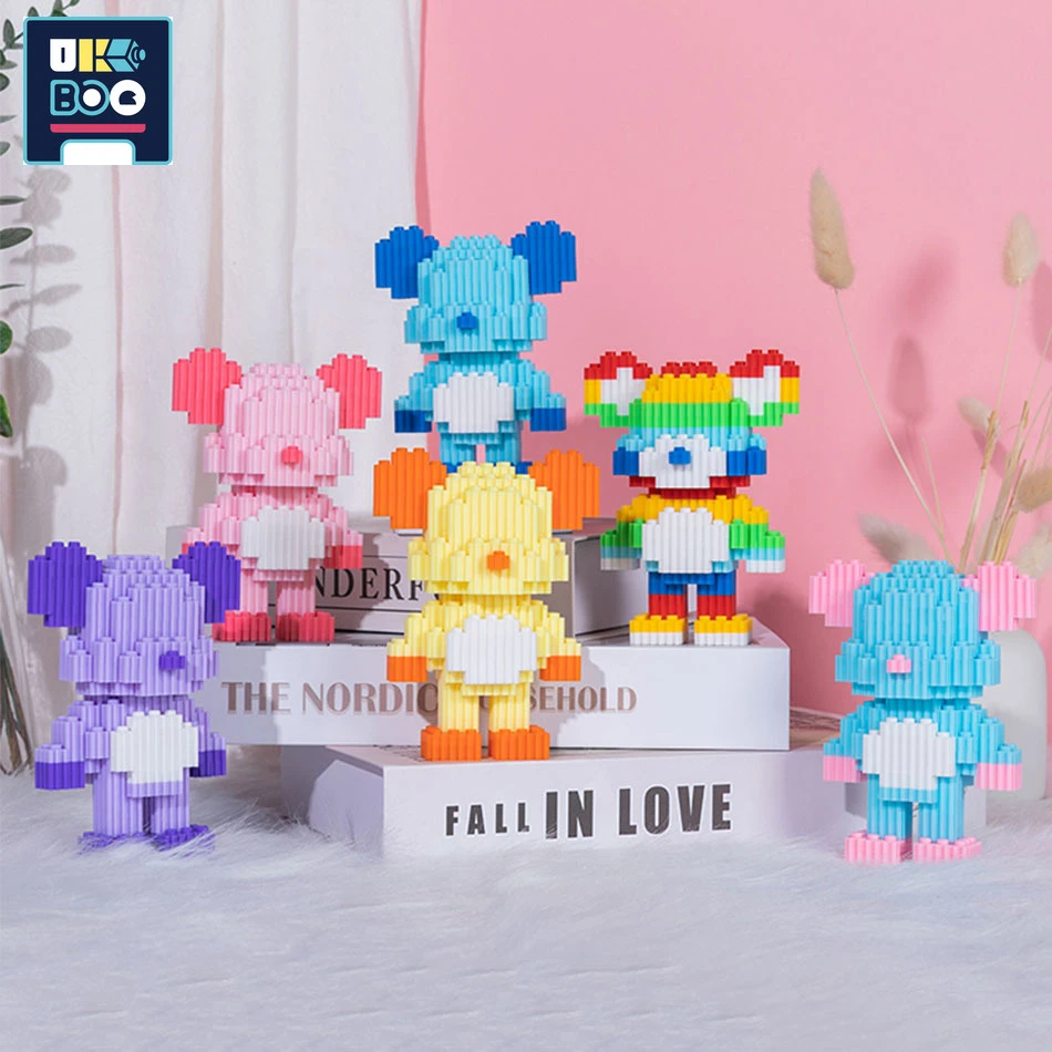 Microparticles Decoration | Diamond Blocks Bear | Diamond Bricks Bear ...